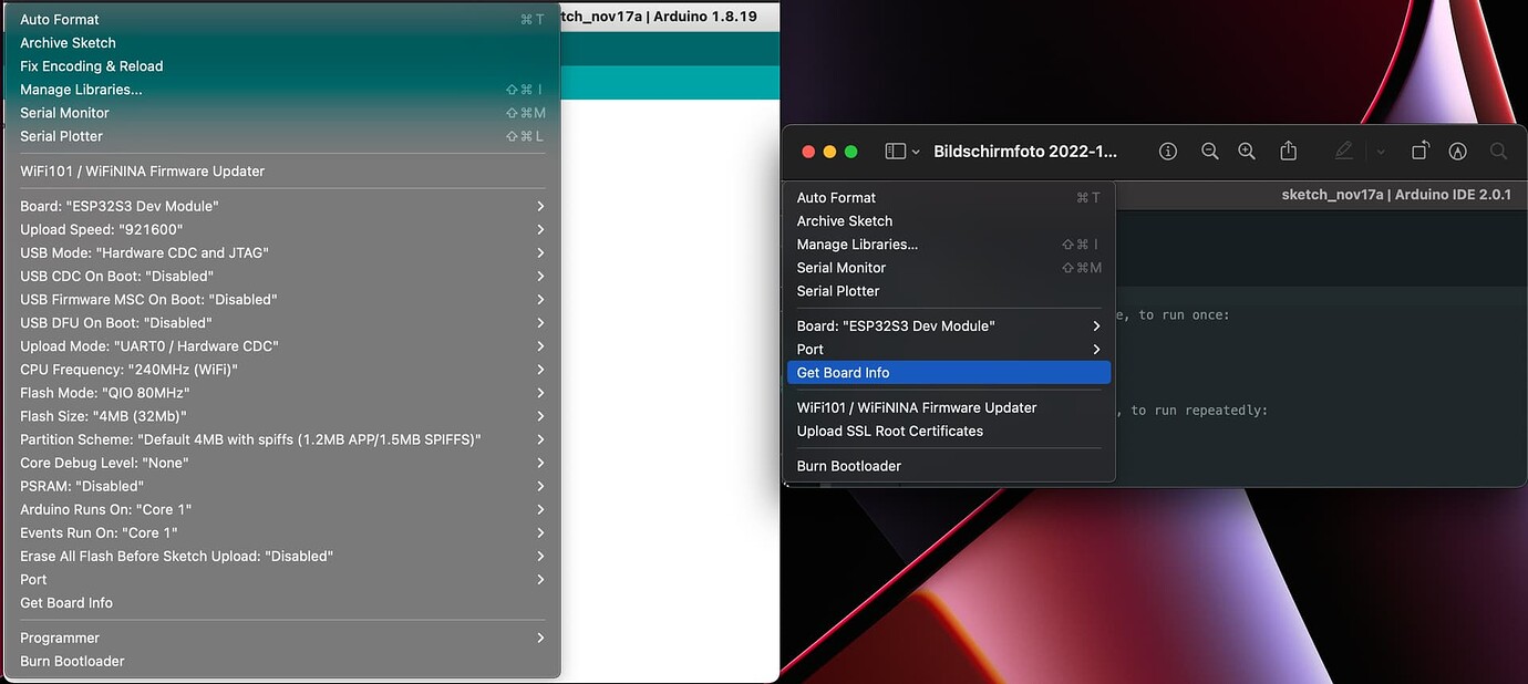ESP32-S3-Wroom 1 and Arduino IDE - IDE 1.x - Arduino Forum