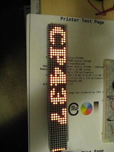 LED matrix display - MD_Parola, MD_MAX72xx and MD_MAXPanel - Page 11 ...