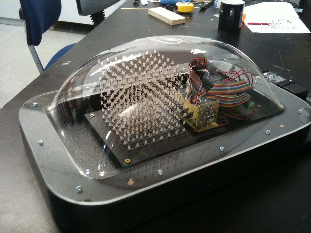 led cube 8*8*8 lighting fixture with tlc5940 - LEDs and Multiplexing ...