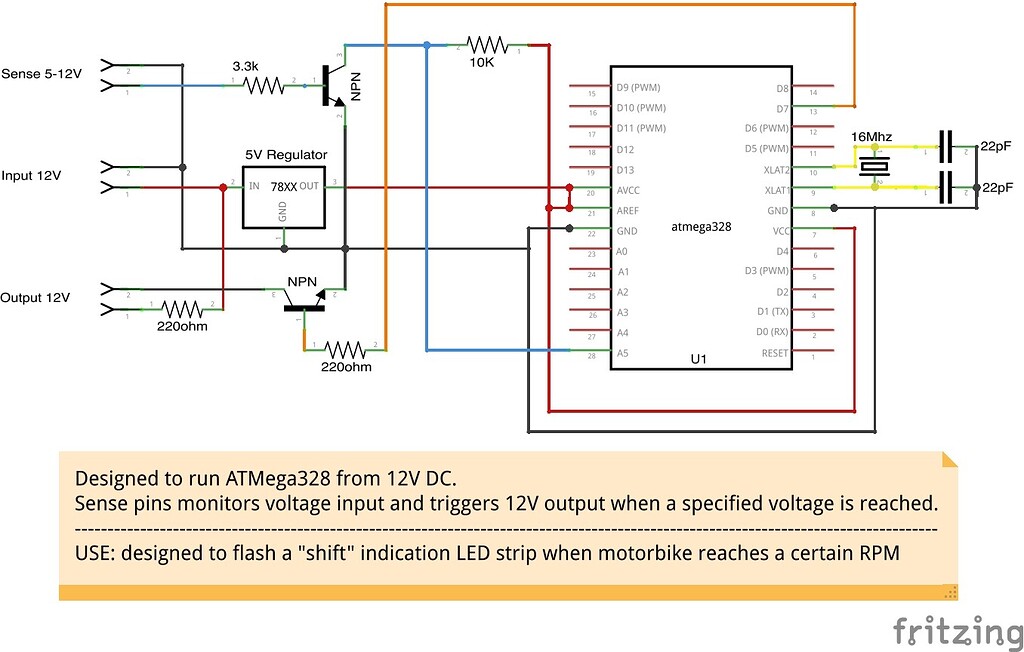 Bike RPM Shift indicator - General Guidance - Arduino Forum