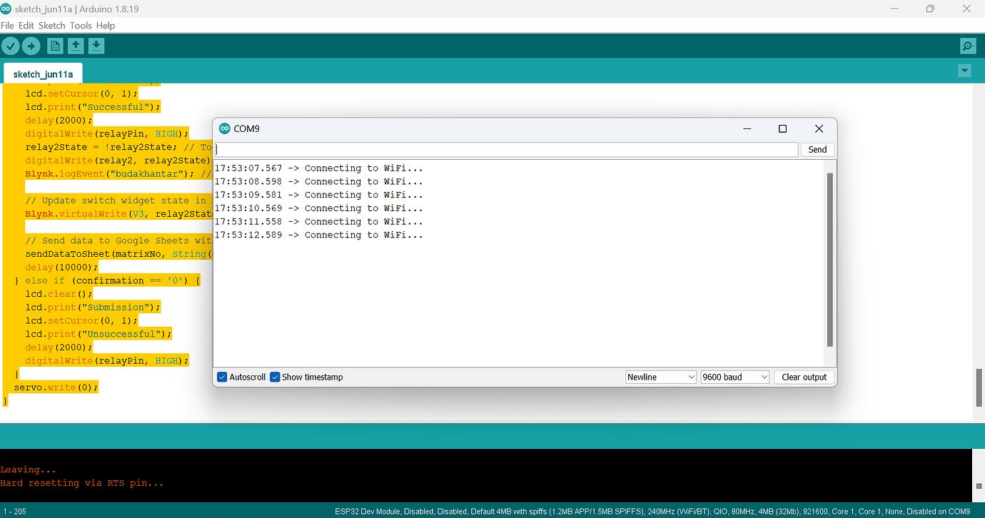 Wifi connection problem - Programming - Arduino Forum