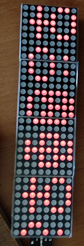 text unreadable on MAX7219 - General Guidance - Arduino Forum