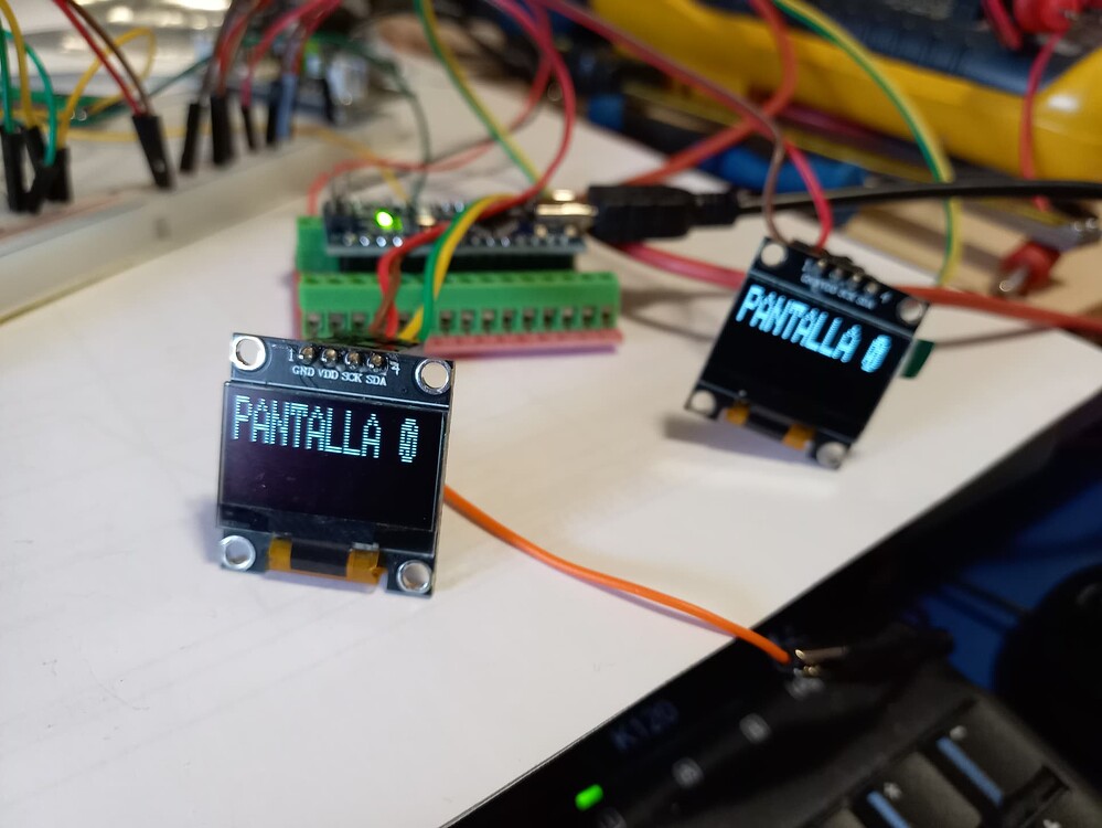 Problema Arduino nano con dos pantallas OLED SSD1306 - SOLUCIONADO - Software - Arduino Forum