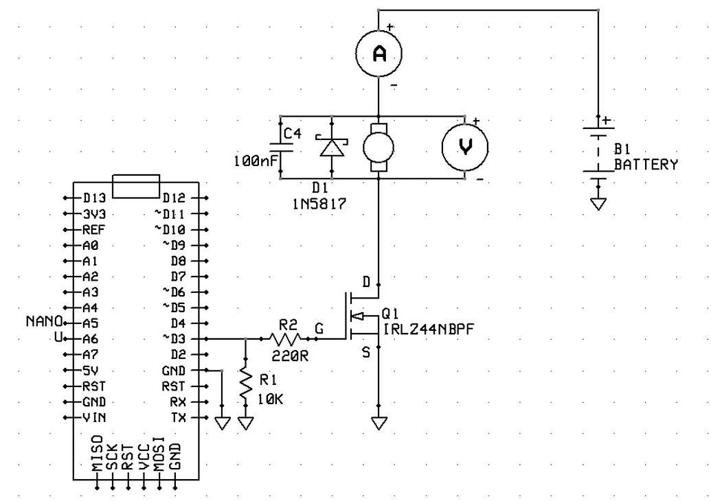 IRLZ44N MOSFET big voltage drop with DC-brushed motors, LiPo 3.7 V ...