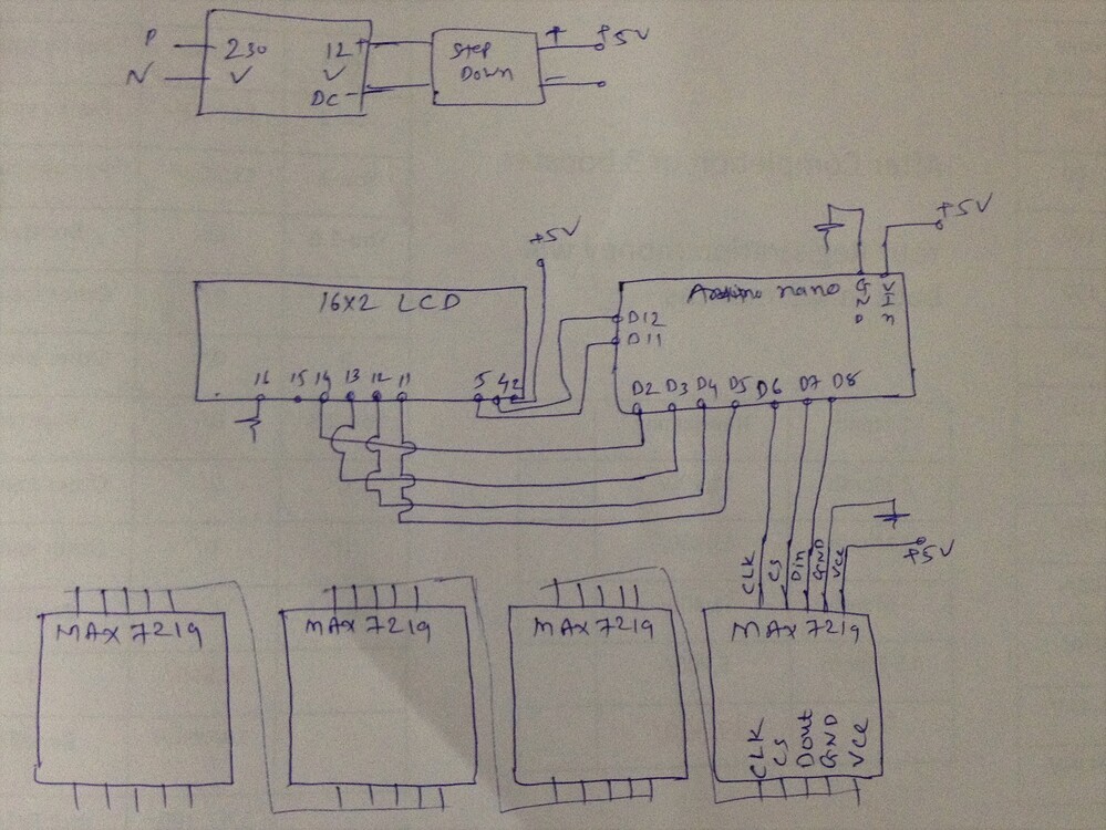MAX7219 LED Matrix and 16*2 LCD Projects - General Guidance - Arduino Forum