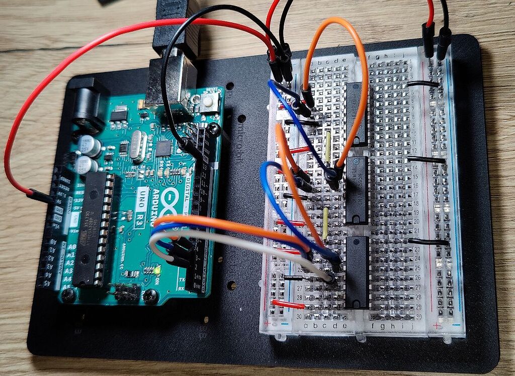 Three 74hc595 Daisy Chained Third Acts Like First Page 3 Leds And Multiplexing Arduino Forum 7179