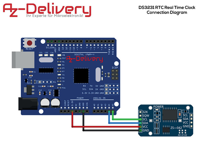 LCD display in combination with the Real Time Clock DS3231 does not work - Displays - Arduino Forum