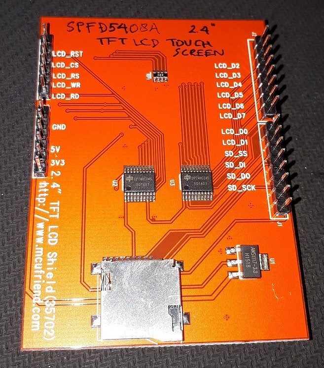 MCUFriend 2.4 inch lcd display showing white - Displays - Arduino Forum