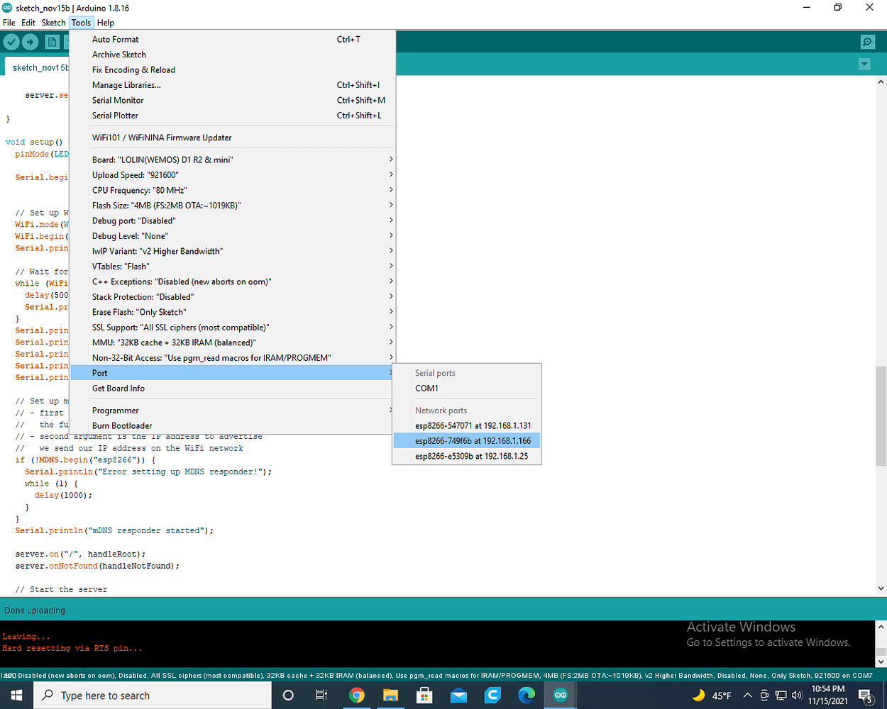 mDNS not working esp8226 - Programming - Arduino Forum