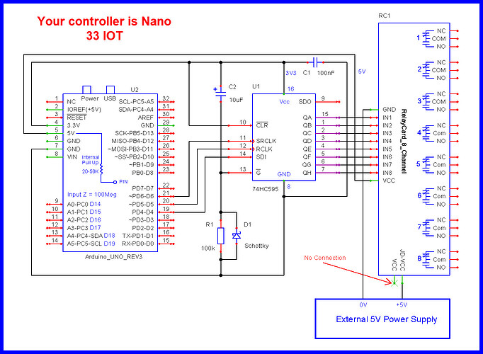 Nano 33 and 8 channel relay module unwanted startup activation - Page 2 ...