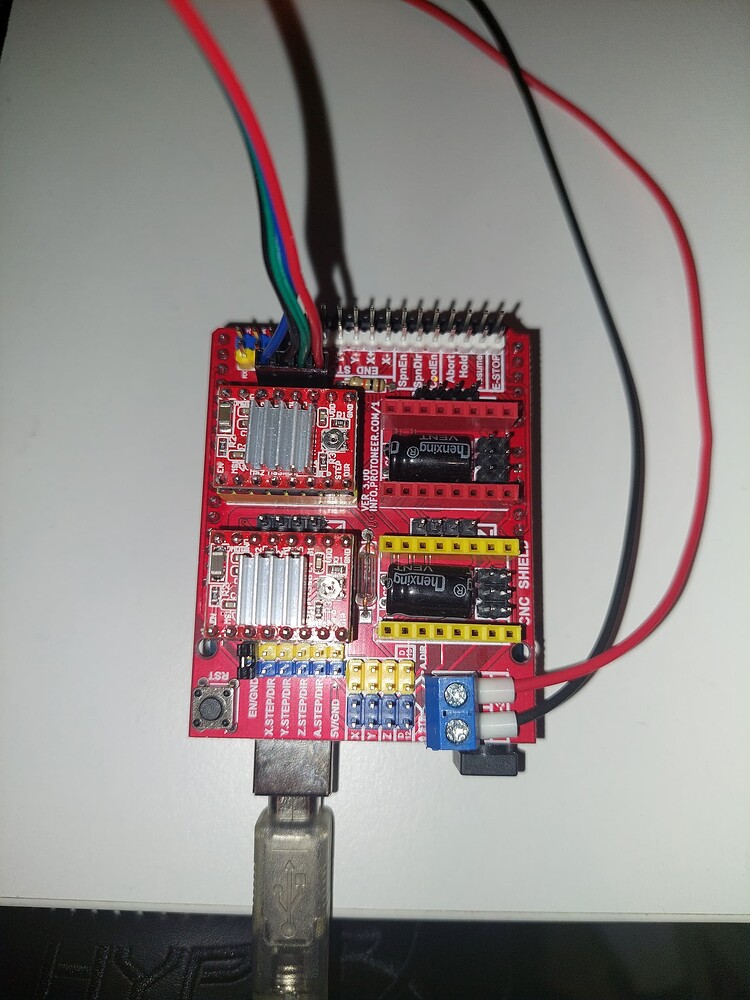 Stepper Motor Setup Trouble Shooting CNC Shield V3.0 - AccelStepper.h - Motors, Mechanics, Power ...