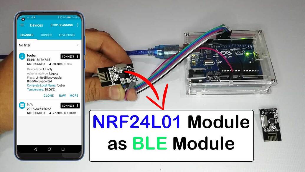 Sending data over BLE from nRF24L01+ to Nano 33 BLE - General Guidance - Arduino Forum