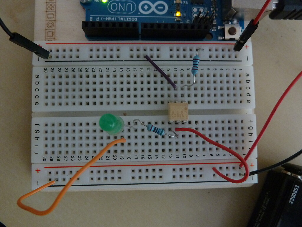 Problem Getting a 4n25 Optocoupler to Work - General Electronics - Arduino Forum