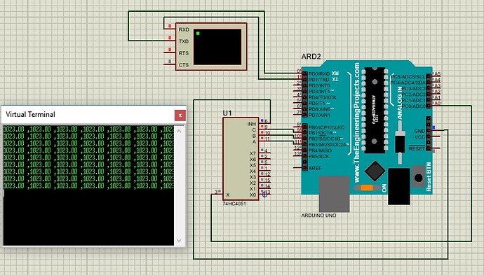 Problems with the de-multiplexer 74HC4051 - LEDs and Multiplexing - Arduino Forum