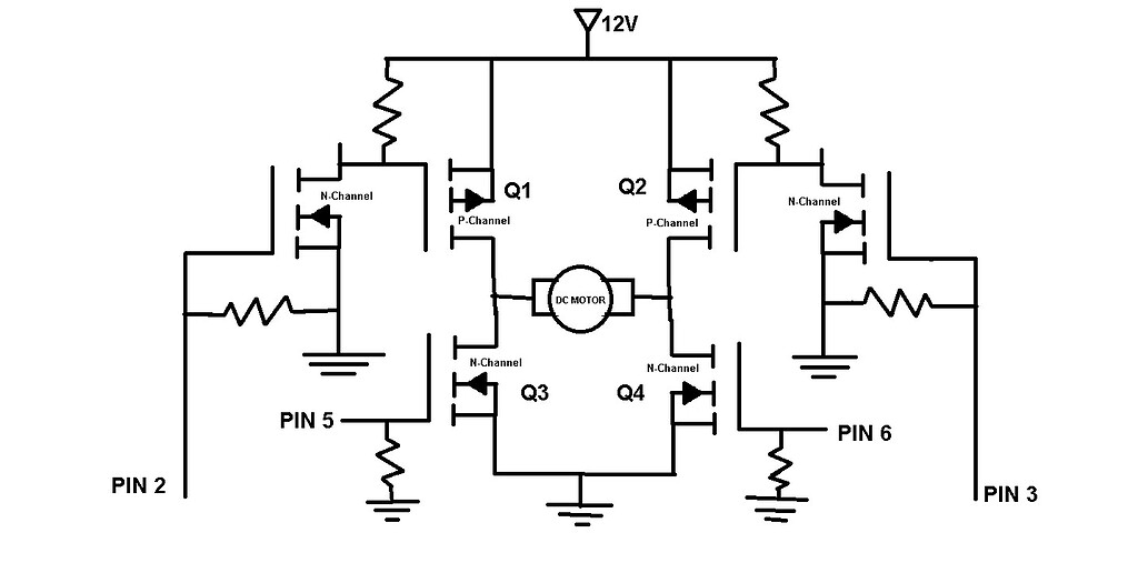 H-Bridge mosfets keep exploding - Motors, Mechanics, Power and CNC ...