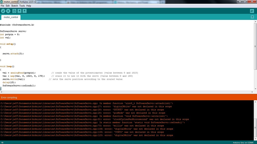 error compilling - Programming - Arduino Forum