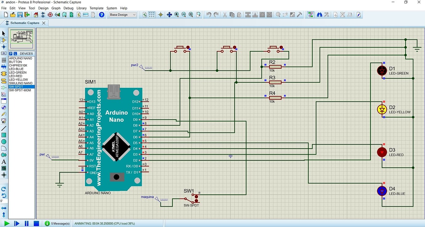 Encender 4 leds con boton y arduino - Español - Arduino Forum