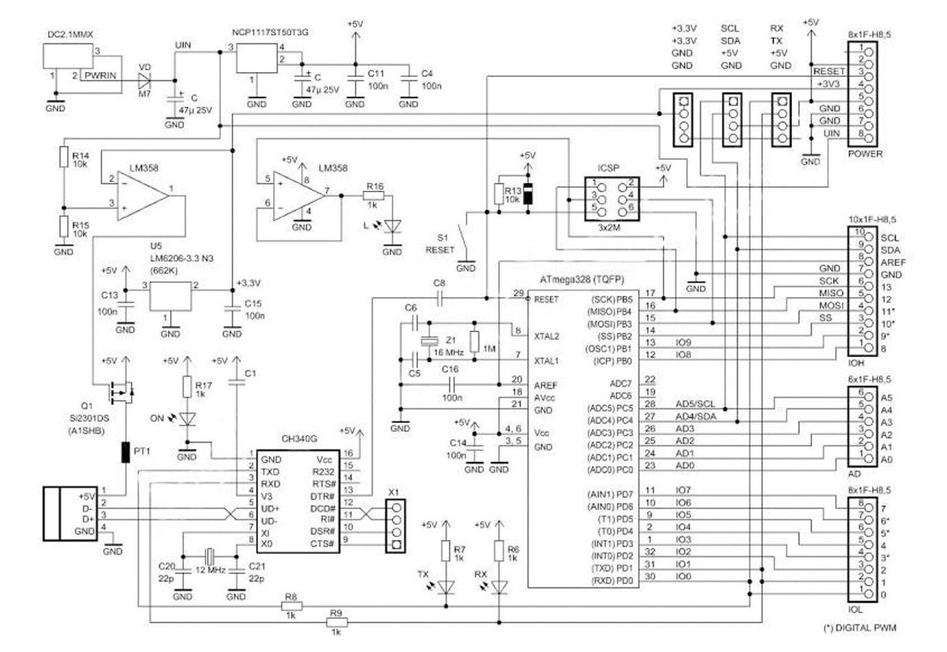 Arduino Uno R3 Atmega328p dip + Ch340 = error - Hardware - Arduino Forum
