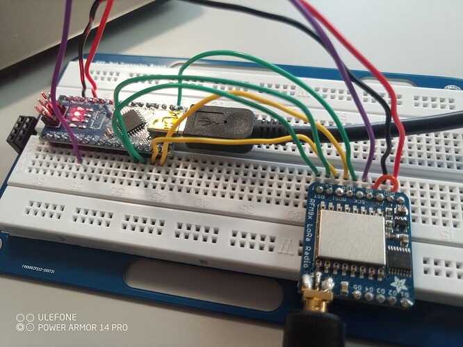 LoRa RFM9x module connected to Arduino Nano - Networking, Protocols, and Devices - Arduino Forum