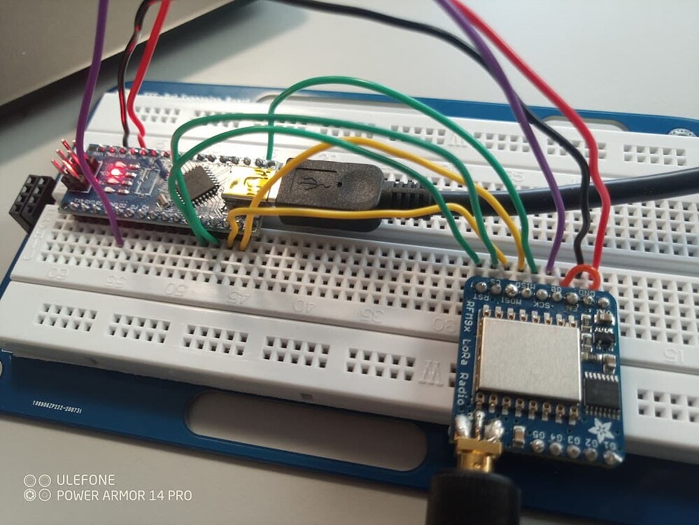 LoRa RFM9x module connected to Arduino Nano - Networking, Protocols ... LoRa RFM9x module connected to Arduino Nano - Networking, Protocols ...