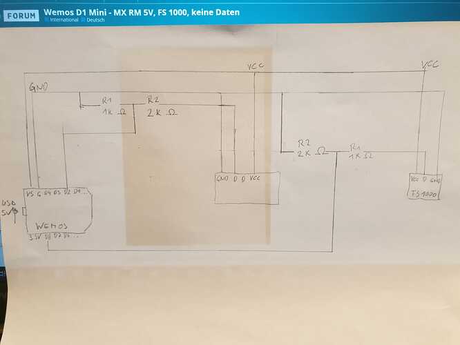 Wemos D1 Mini - MX RM 5V, FS 1000, keine Daten - Deutsch - Arduino Forum