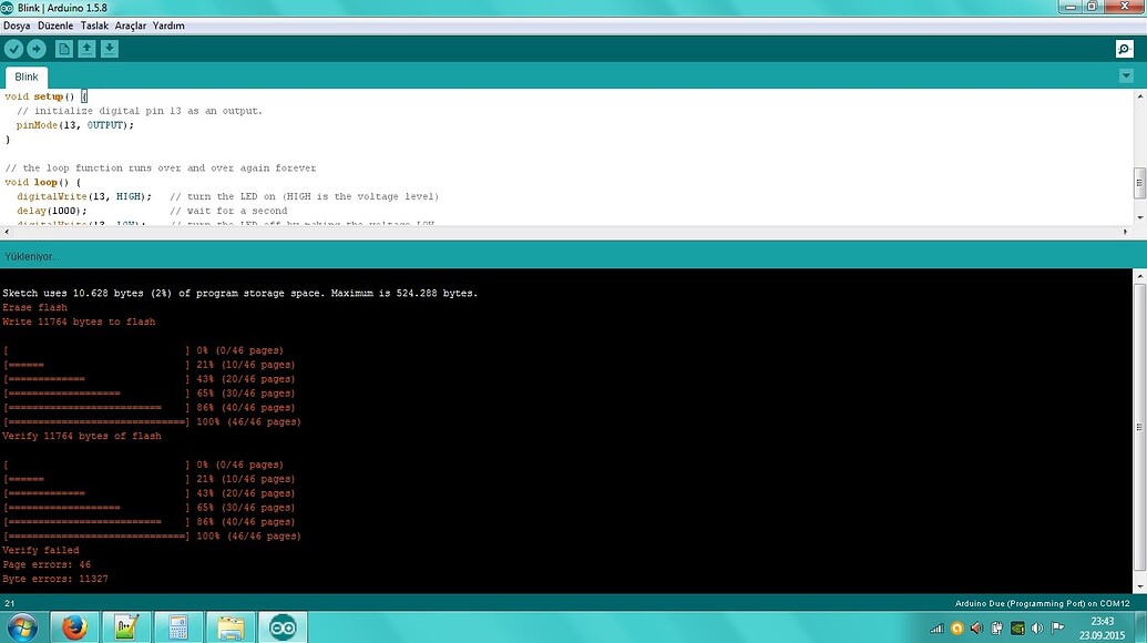 Flash page is locked - Due - Arduino Forum