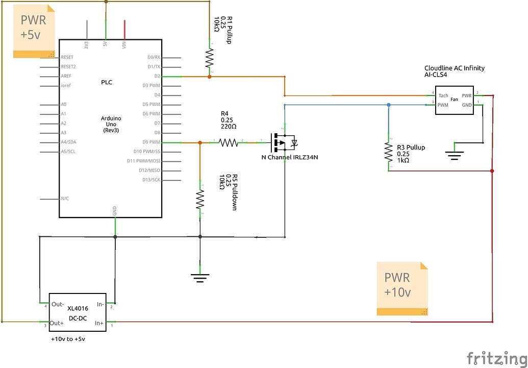 Reading 10v Fan Tachometer safely with Uno? - Motors, Mechanics, Power ...