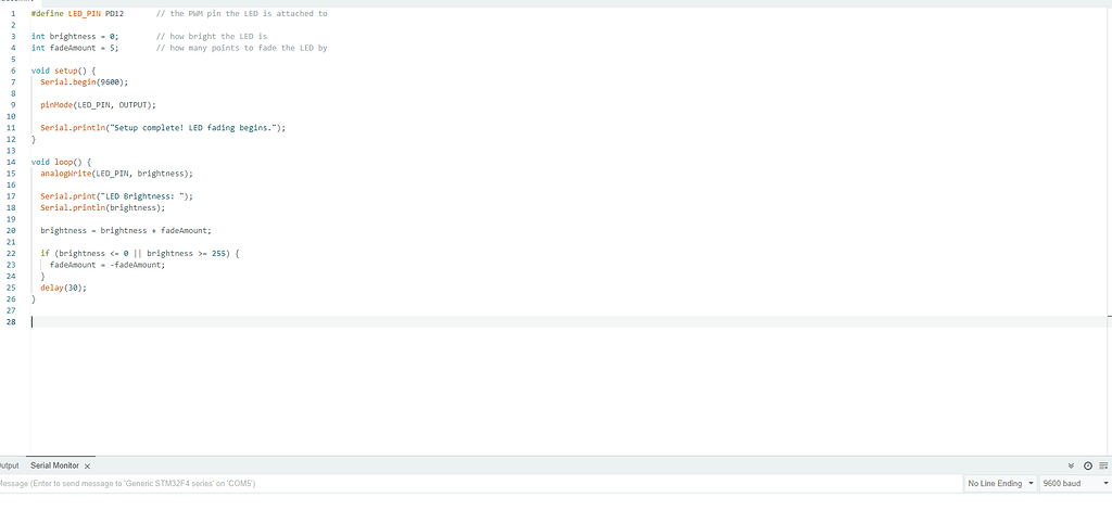 STM32 print statement doesn't work - General Guidance - Arduino Forum
