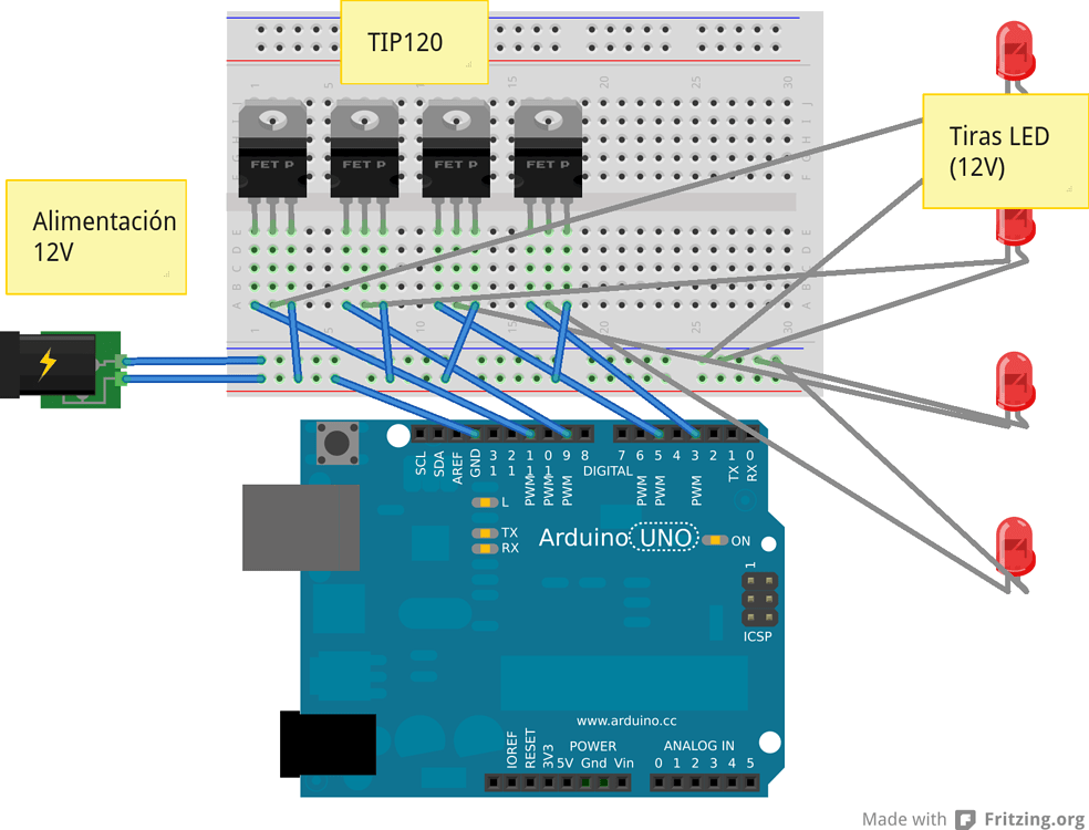 Arduino UNO leds acuario amanecer atardecer - Proyectos - Arduino Forum