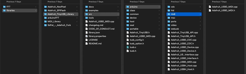 Not finding "Adafruit_USBD_MIDI.h" at all - Programming - Arduino Forum
