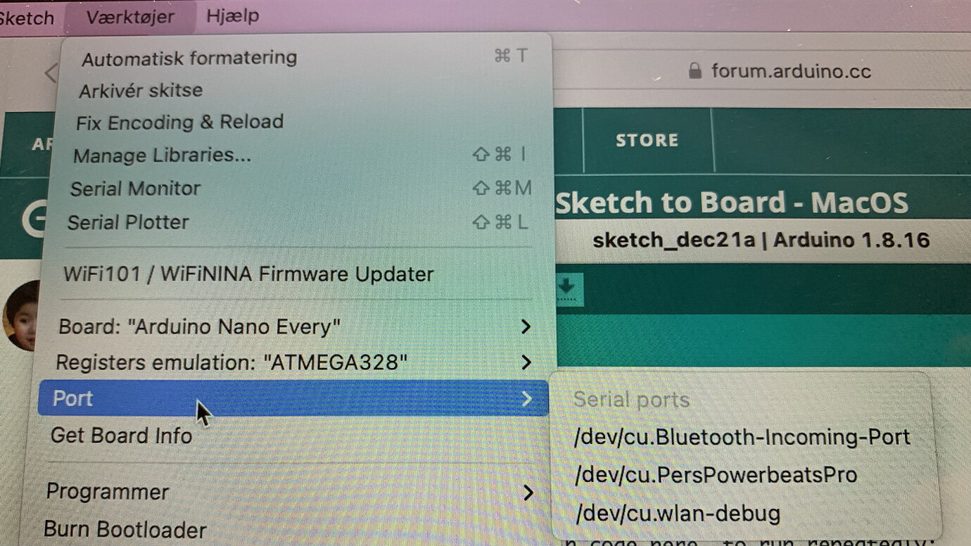 MacOS seriel port not recognized - Nano Every - Arduino Forum