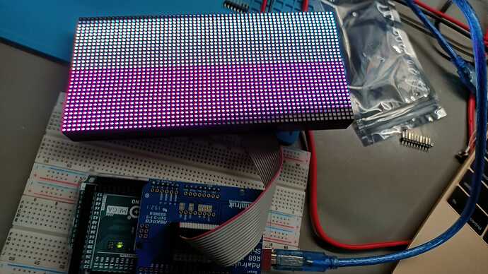 Rgb led matrix 64x32 half pink half white - LEDs and Multiplexing ...