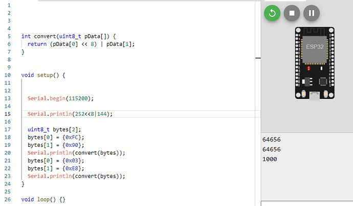 Problem, HEX Word nach INT - Deutsch - Arduino Forum