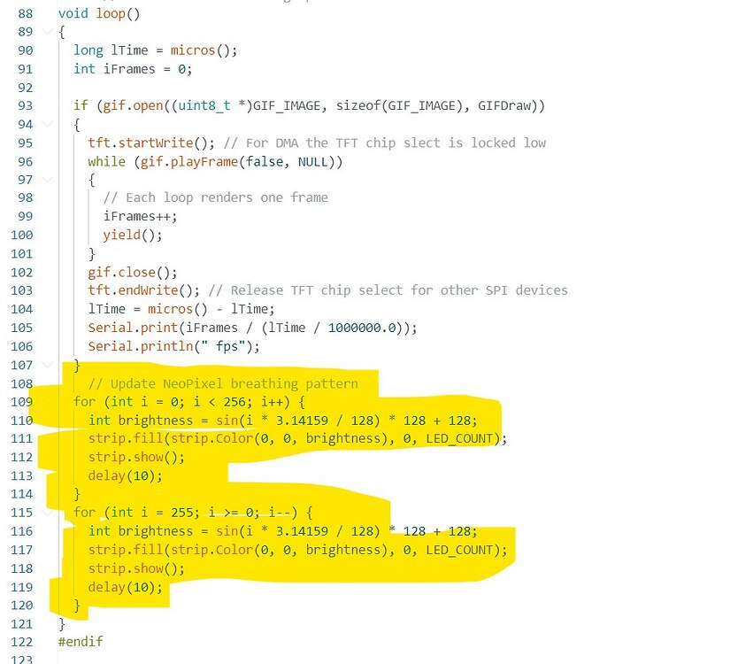ESP32 dev board with IPI Display and Neo Pixels - General Guidance - Arduino Forum