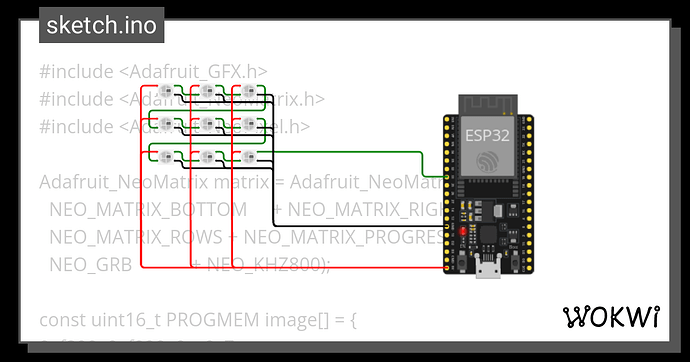 Matrice à led et esp32 - Français - Arduino Forum