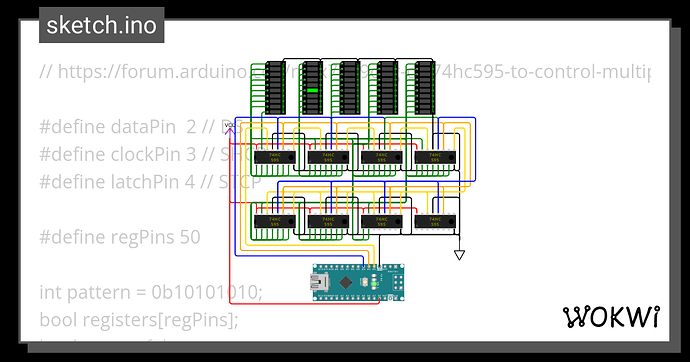 MAX7219CNG or 74HC595 to control multiple 10 segment led bargraph ...
