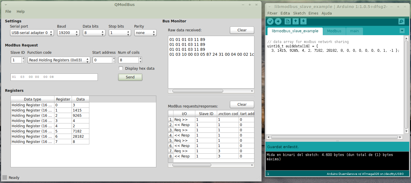 New Modbus Master Slave Library Networking Protocols And Devices Arduino Forum