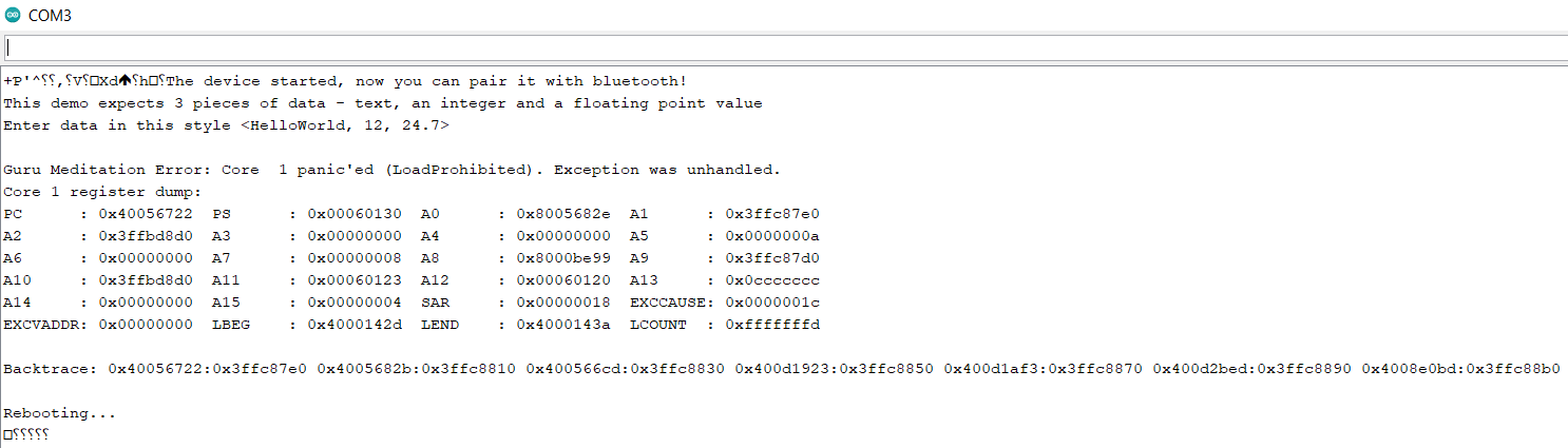 Parsing Multiple Values & Assigning as Integers from Received Bluetooth ... Parsing Multiple Values & Assigning as Integers from Received Bluetooth ...