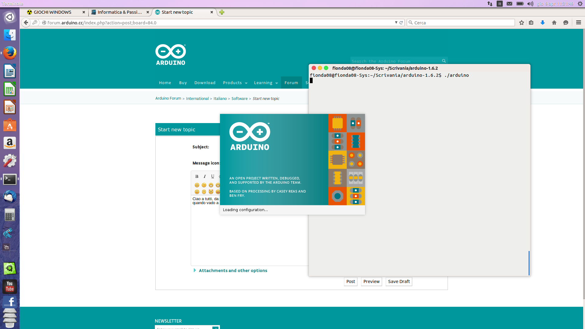 Problemi con ide di arduino - Software - Arduino Forum