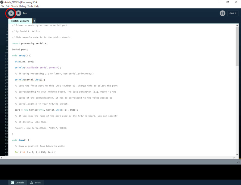 Examples > 04.Communication > Dimmer - Introductory Tutorials - Arduino ...
