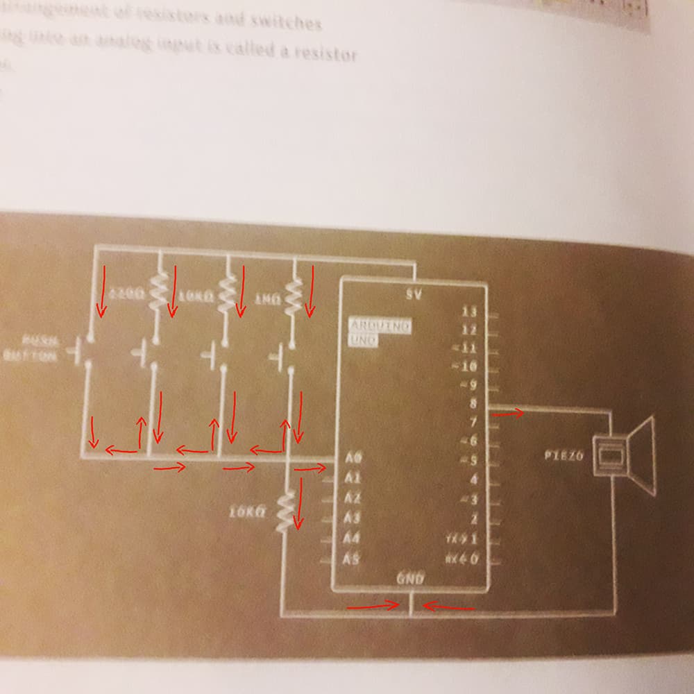 Trouble understanding the circuit of Arduino projects book project 07 ...