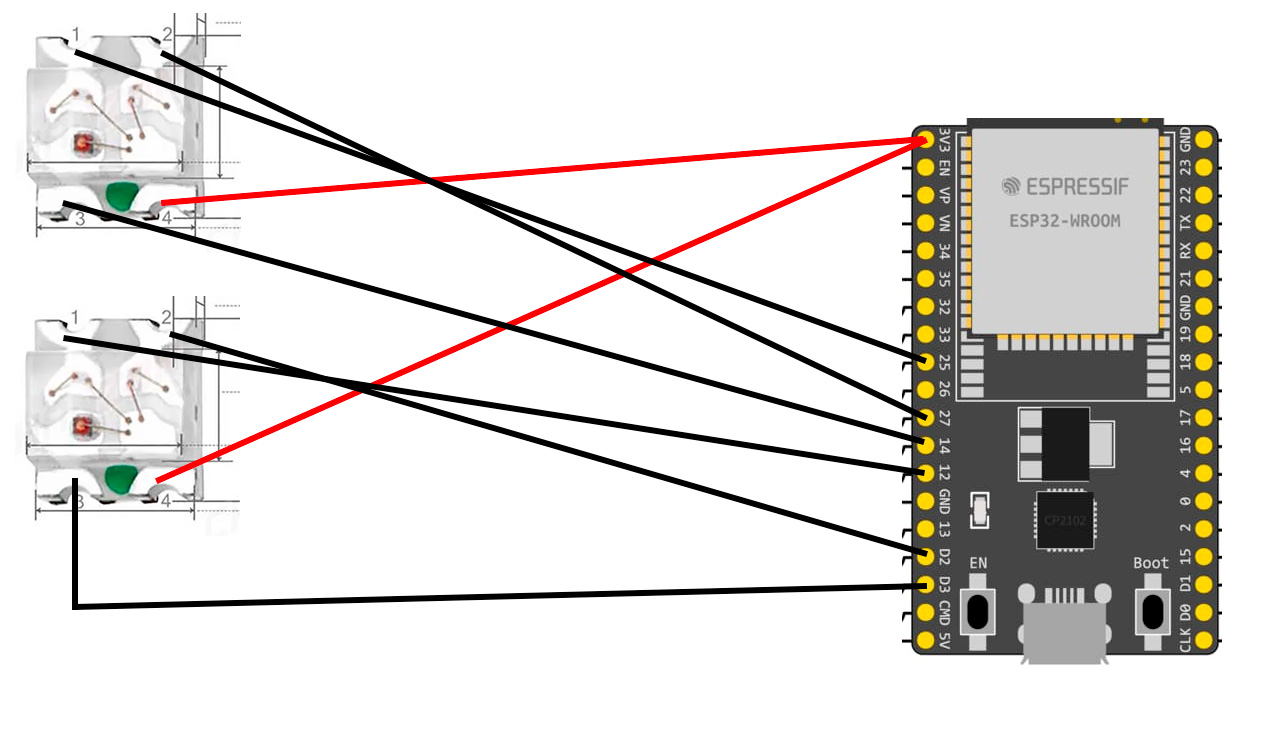 Led rgb qui reste allumée sur esp32 - Français - Arduino Forum