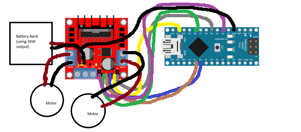 Arduino Nano and L298n Motor Drivers Not working - General Guidance - Arduino Forum
