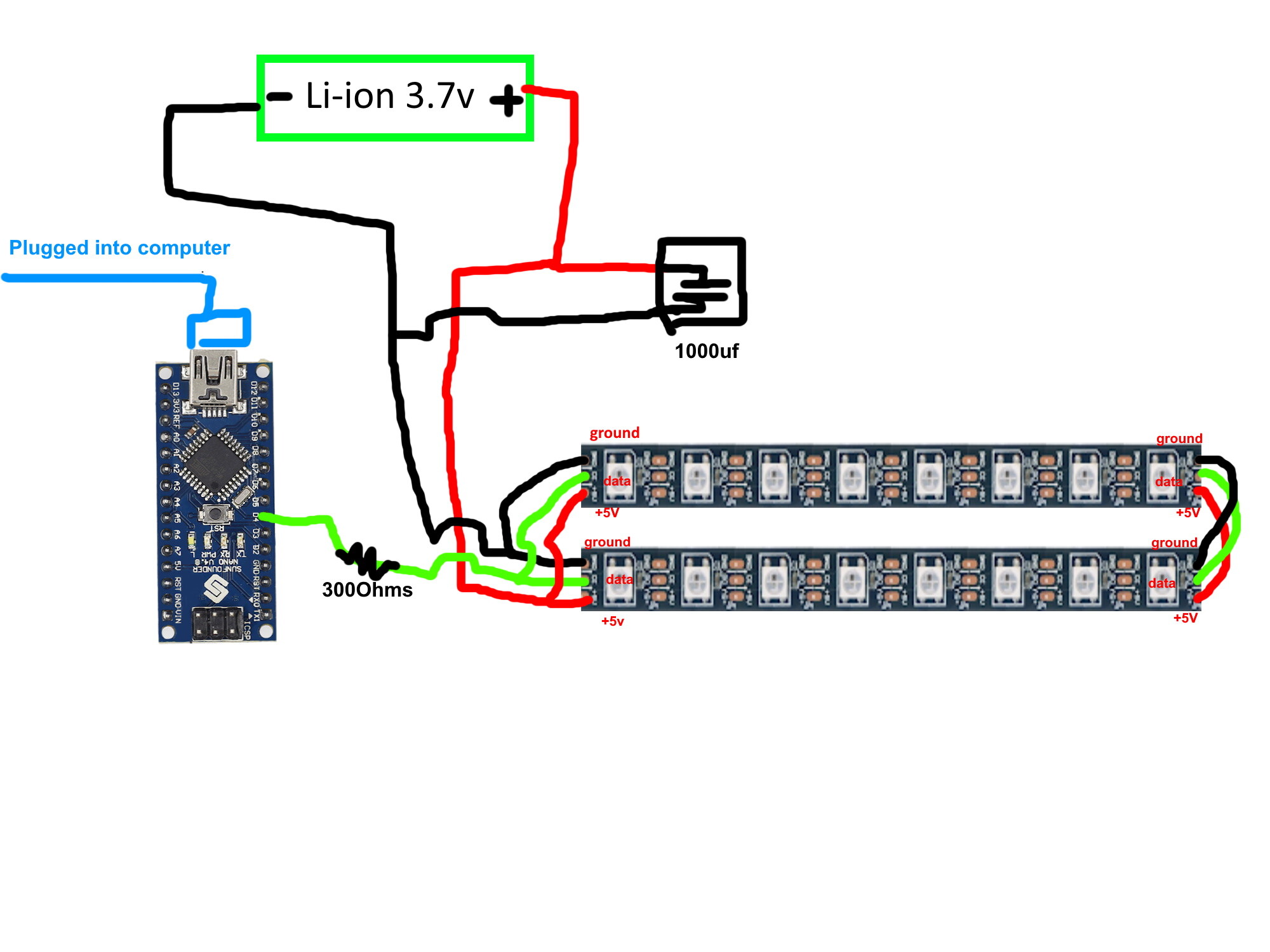 Led Strip Lights up Randomly When Code is in Loop() but Is fine in ...
