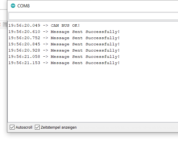 CAN 2.0 Frames mit Arduino senden - Page 2 - Deutsch - Arduino Forum