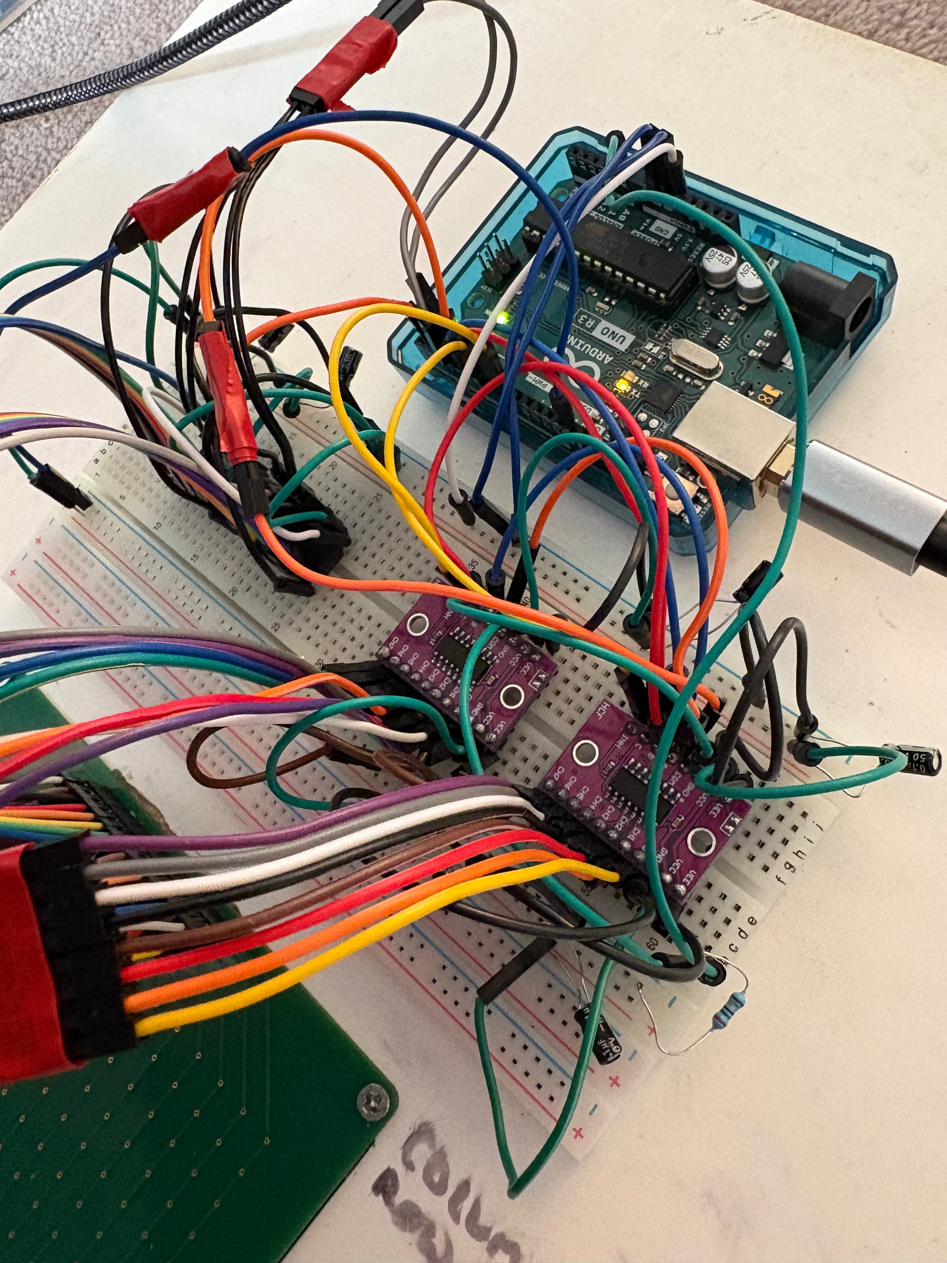 Help adjusting the code for ThruMatrix FSR Array 10x16 to a ShuntMatrix FSR Array 16 x16 ...