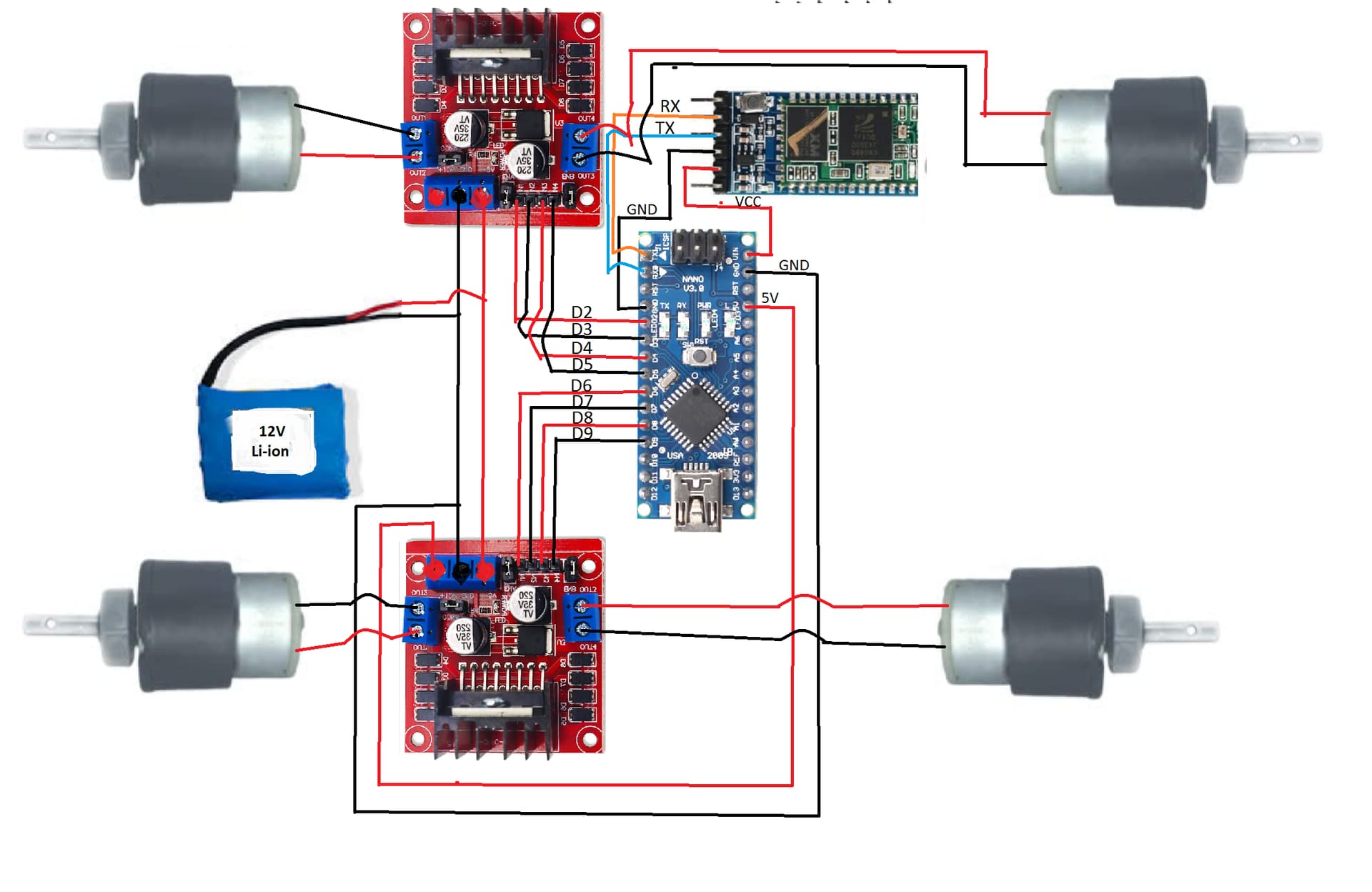 Bluetooth Car motors are not moving. I need urgent help please - General Guidance - Arduino Forum