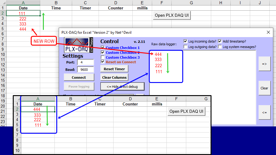PLX-DAQ version 2 - now with 64 bit support! (and further new features) - Page 25 - Interfacing ...