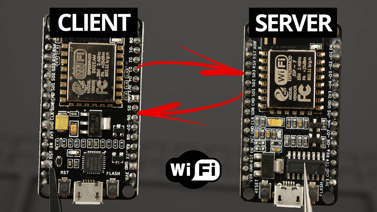 Client Server Wi Fi Communication Between Server And Nodemcu Multiple Clients Home Automation