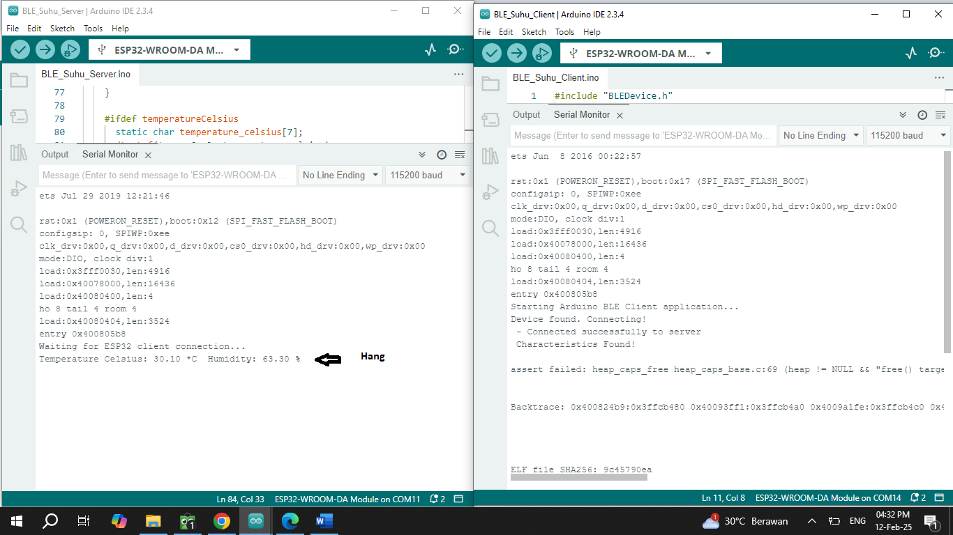 Are there any bugs in the BLE Client sketch? - Programming - Arduino Forum